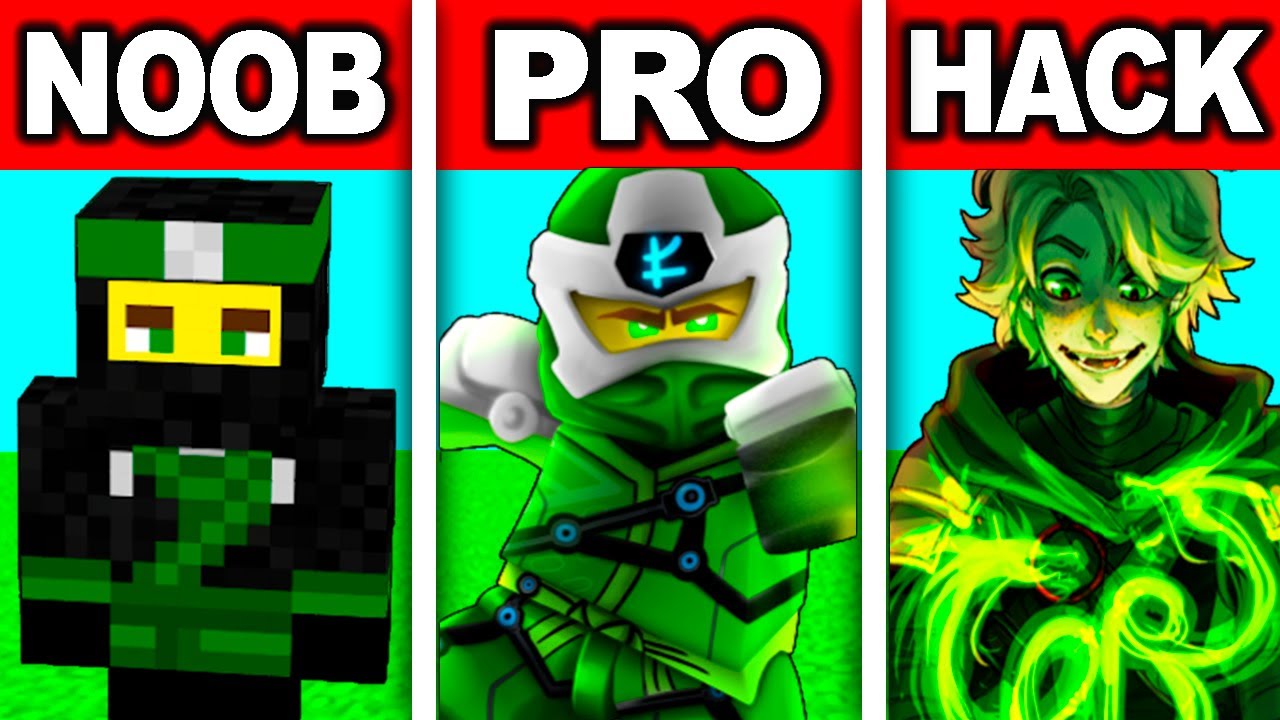 Noob vs Pro vs Hacker! Lloyd! Pixel Art - YouTube