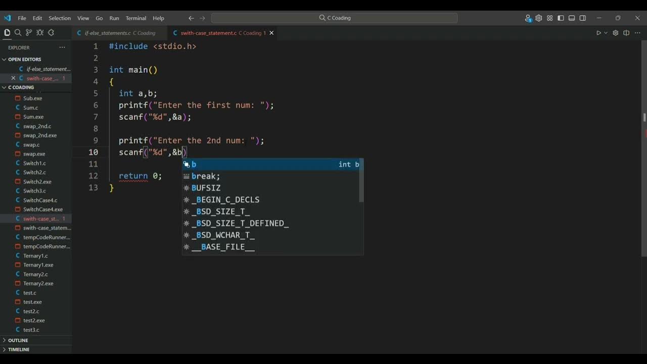 "C Program: Taking User Input & Printing Sum - Beginner Guide" - YouTube
