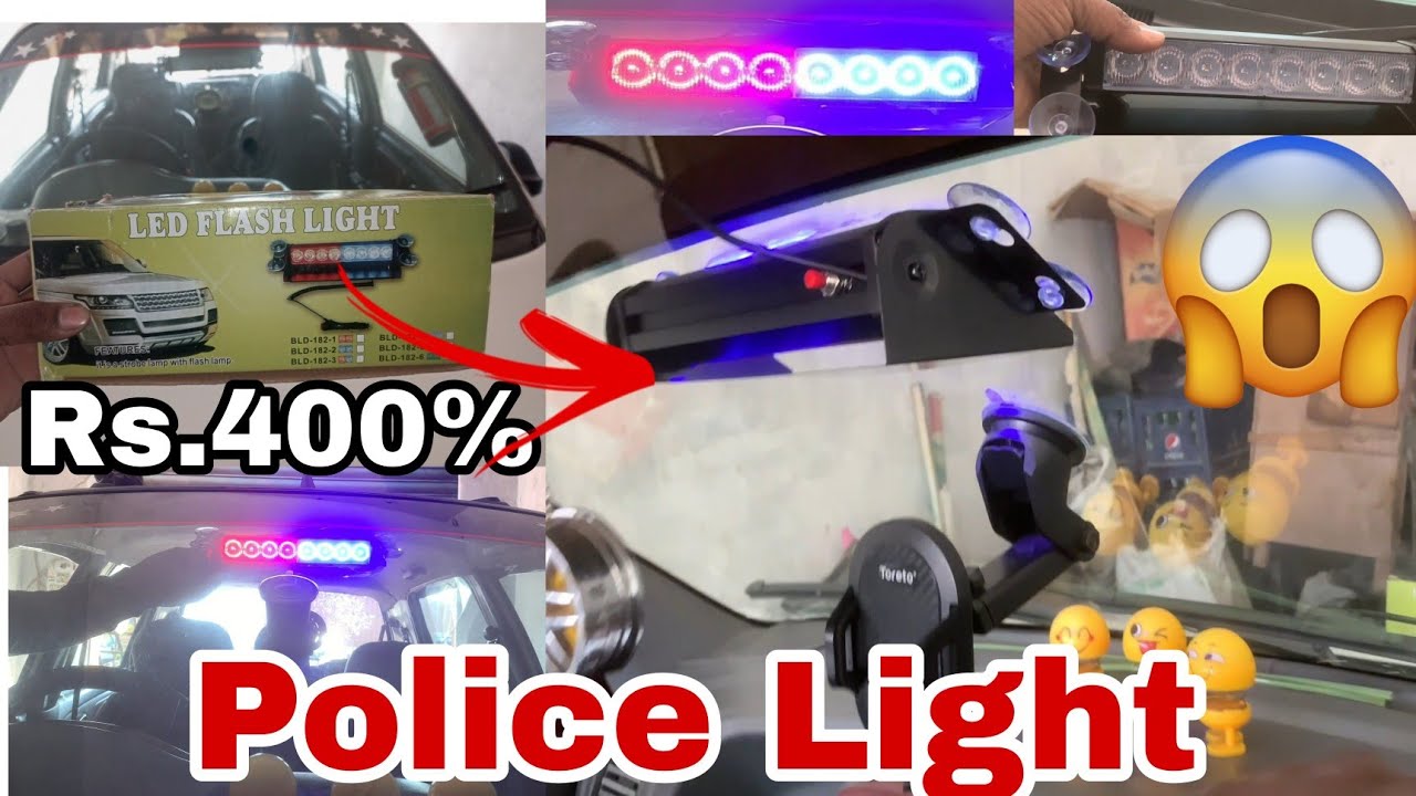 how to install police light any car | Alto police light install | # ...