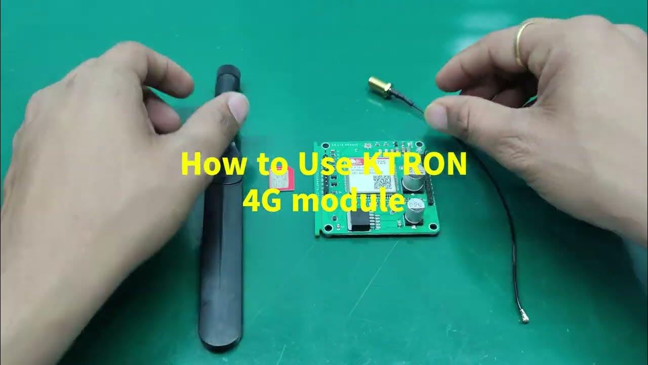 How to setup KTRON SIMCOM 4G Module | 4G Module | KTRON | www.ktron.in - YouTube