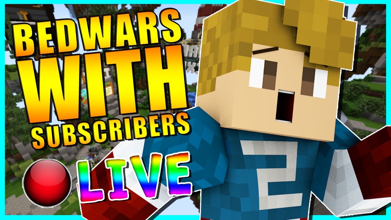 🔴 NEW BEDWARS WITH SUBSCRIBERS!? | MINECRAFT LIVESTREAM | COME HANG OUT ...