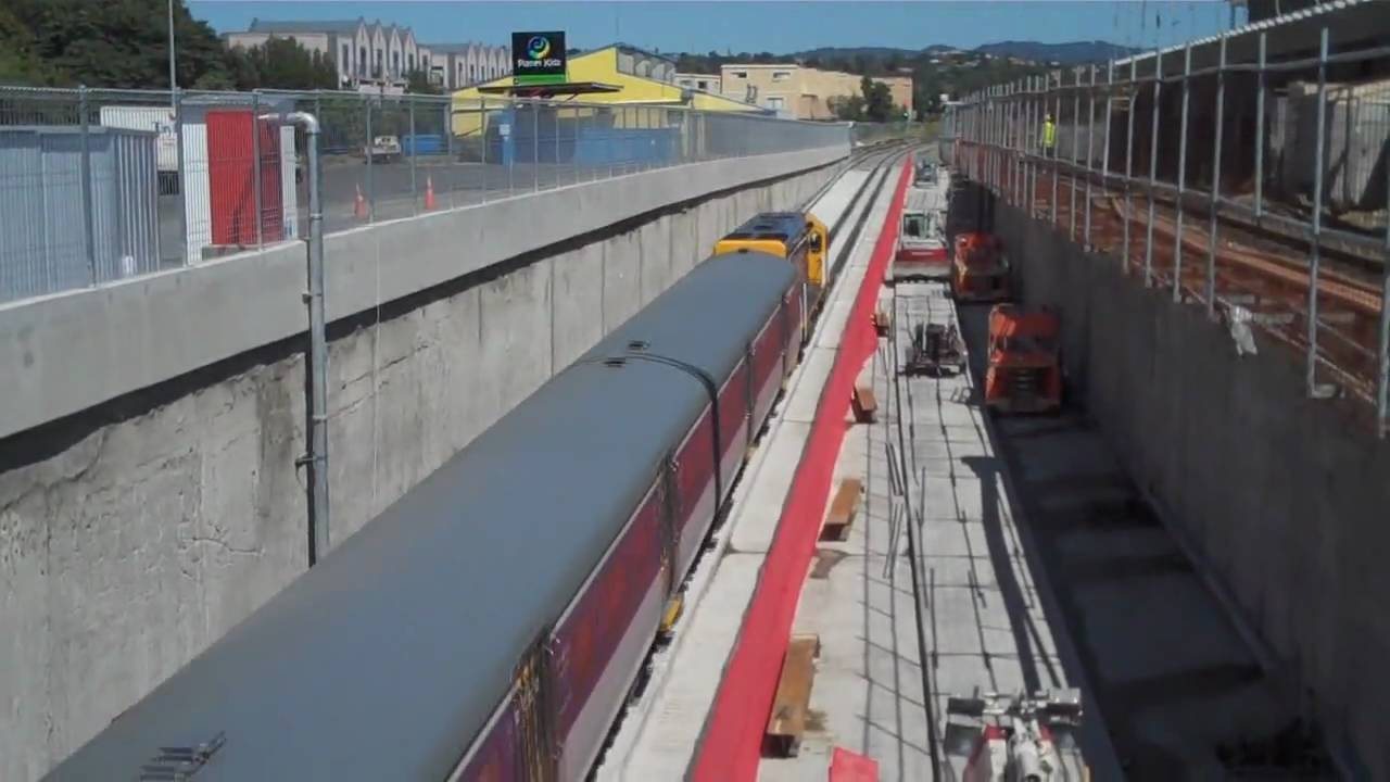 Trains in the trench - YouTube