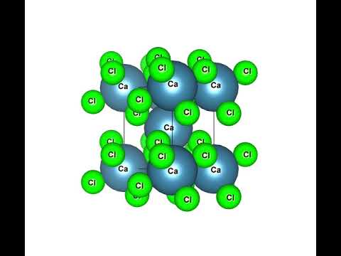 Calcium Chloride Crystal Structure (Small) - YouTube