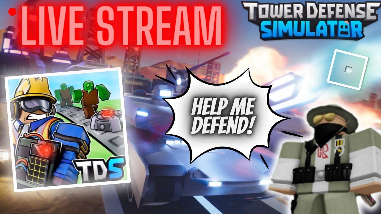 #ROBLOX #tds 🔴LIVE STREAM🔴 Back on TDS for some more! - YouTube