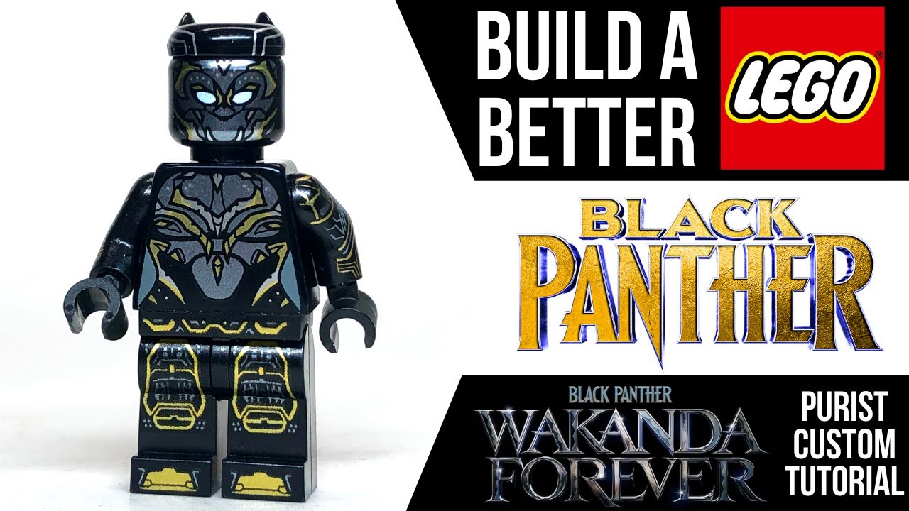 How to Build a Better LEGO BLACK PANTHER (Wakanda Forever) Minifigure ...