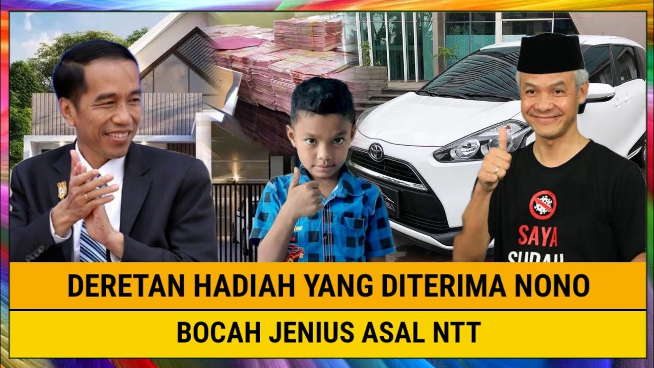 Tak Terduga !! Inilah Deretan Hadiah yang Diterima Nono Bocah Jenius ...