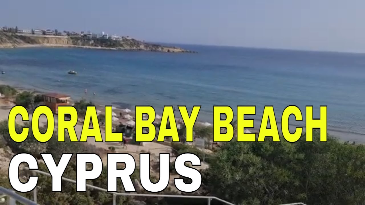 Cyprus: Coral Bay Beach, north of Paphos - YouTube