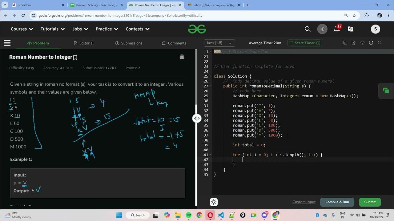 Roman To Integer - YouTube