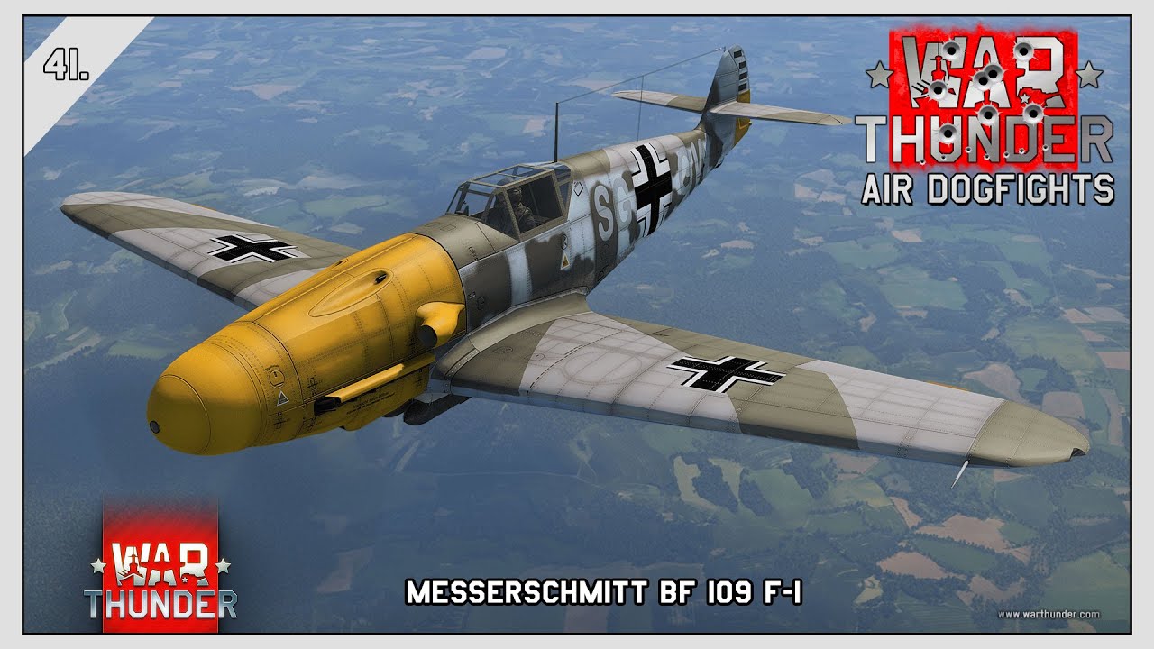 WAR THUNDER CZ - Air Dogfights #41 - Messerschmitt Bf 109 F-1 - YouTube