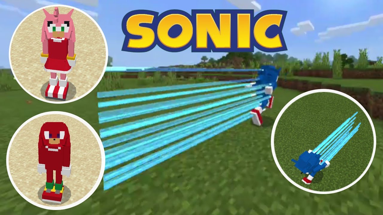 NOVO ADDON/MOD DO SONIC PARA MINECRAFT PE ! - YouTube