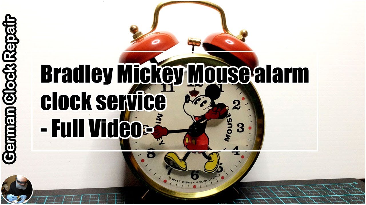 Bradley Mickey Mouse alarm clock - Full Video #MickeyMouseClocks - YouTube
