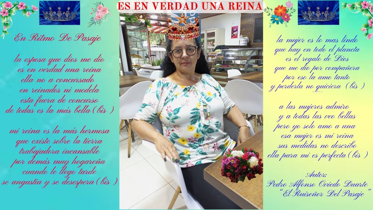 ES EN VERDAD UNA REINA👑 ️ #poema #ELRUISEÑORDELPASAJEO972 🤠🏆 - YouTube