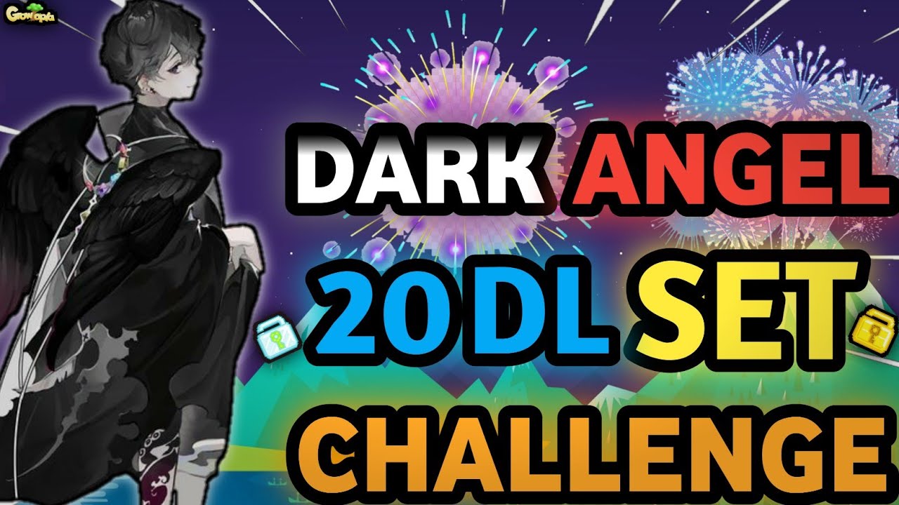 SPECIAL 20 DLS DARK ANGEL SET CHALLENGE (NEW SET!!) | Growtopia - Set Challenge #342 - YouTube