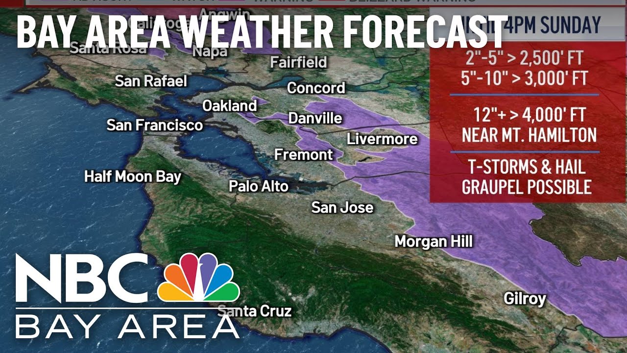 Bay Area Forecast: Winter Weather Advisory for Mountain Snow - YouTube