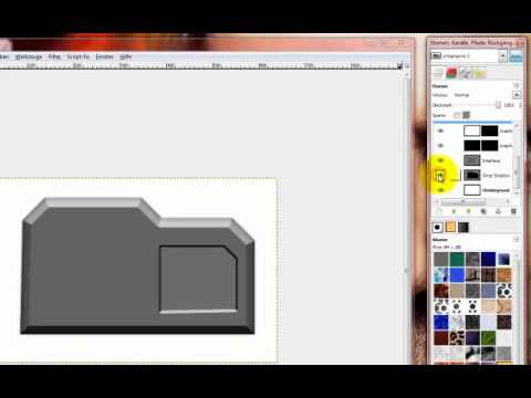 Gimp Tutorial: Making a Metal Interface - YouTube