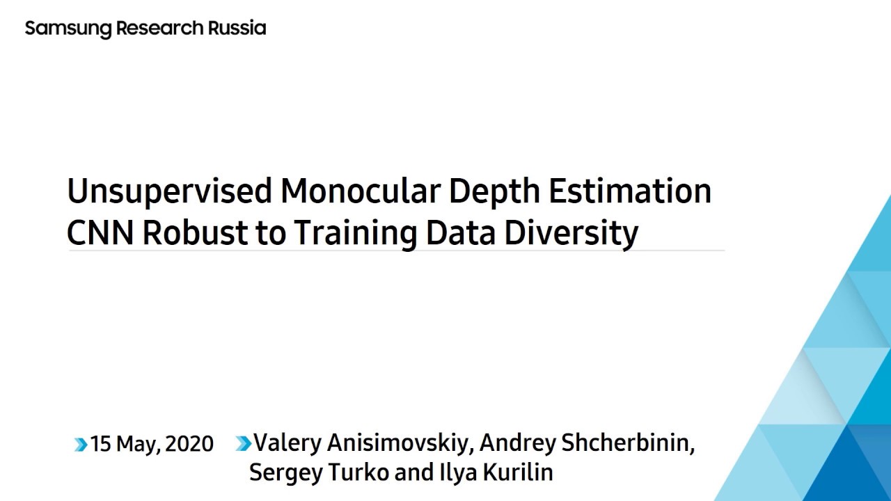 Unsupervised Monocular Depth Estimation CNN Robust to Training Data ...