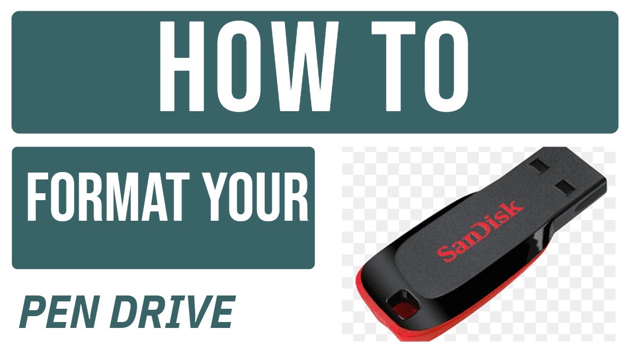 how to format your pen drive|| in two different way - YouTube