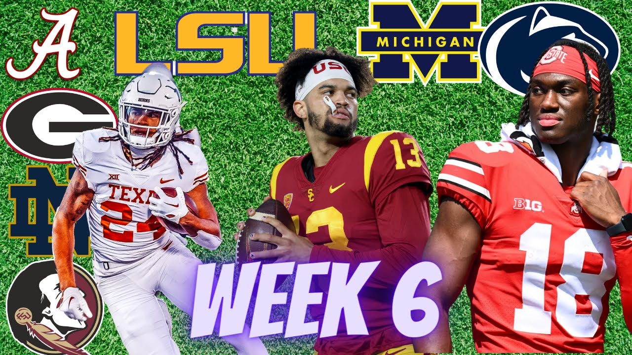 College Football Week 6 Sports Bets | FanDuel | Draftkings | Free Bets ...