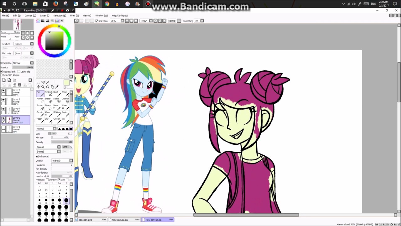 mlp next gen speedpaint - rainbow dash x baton switch - YouTube