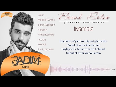 Burak Ertan - İnsafsız ( Official Lyric Video )