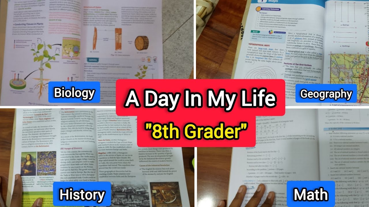 A Day In My Life As 8th Grader | Class 8th Study Vlog | ICSE Class 8th | Batch 2025 - YouTube
