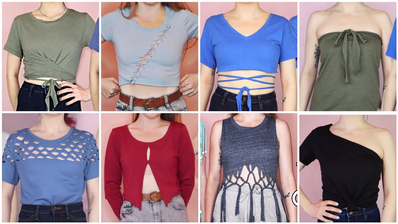 Easy T shirt cutting tutorials ♥ Shorts compilation #tshirtcutting # ...