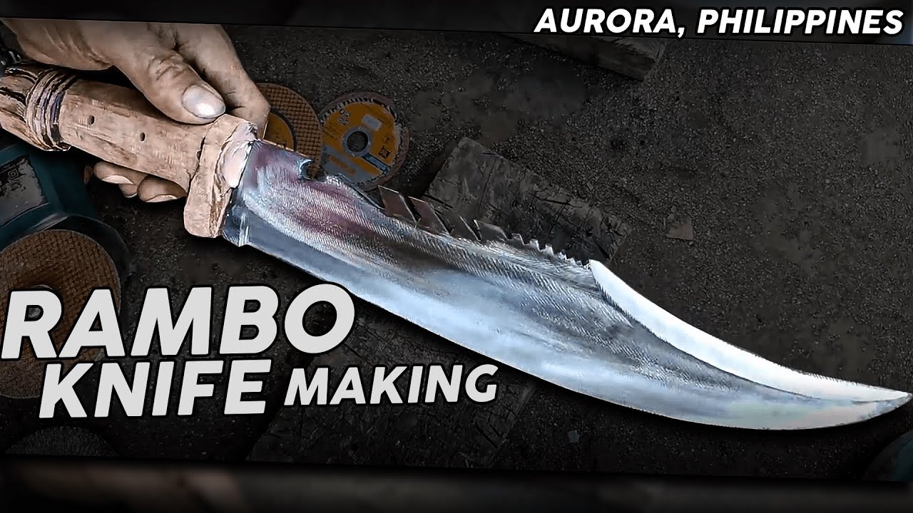 Paggawa ng Rambo Knife ng Dinalungan, Aurora Philippines - YouTube