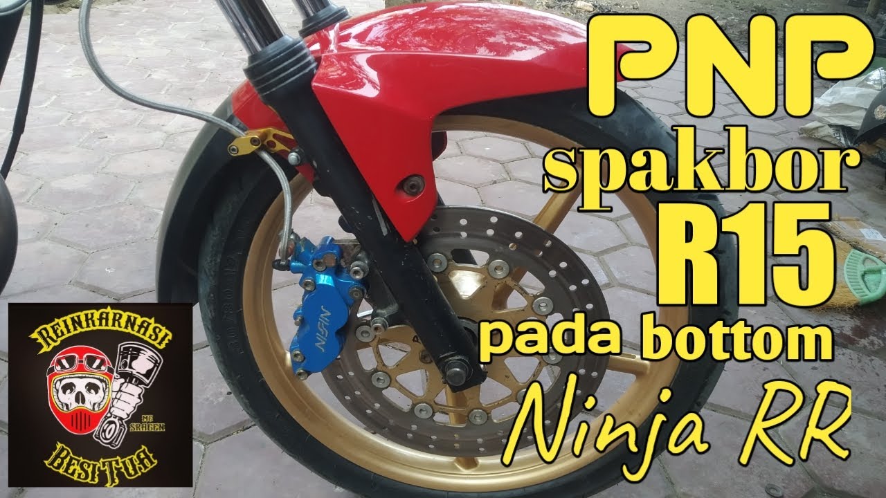 cara pasang spakbor r15 pada bottom ninja RR atau pnp - YouTube