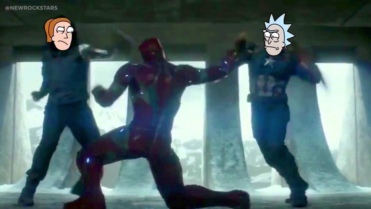 Rick and Summer Beat Up Iron Man (Rick and Morty Civil War Parody) 10 ...