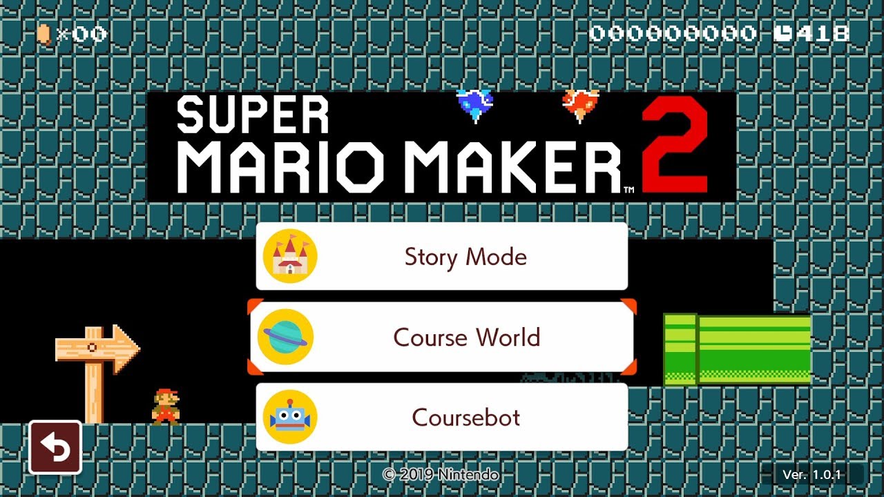 ALL MENUS AND OPTIONS IN SUPER MARIO MAKER 2 - YouTube