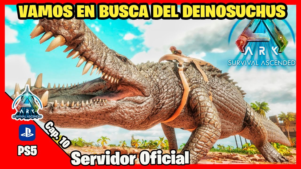 En busca del Deinosuchus | ARK Survival Arcended - YouTube