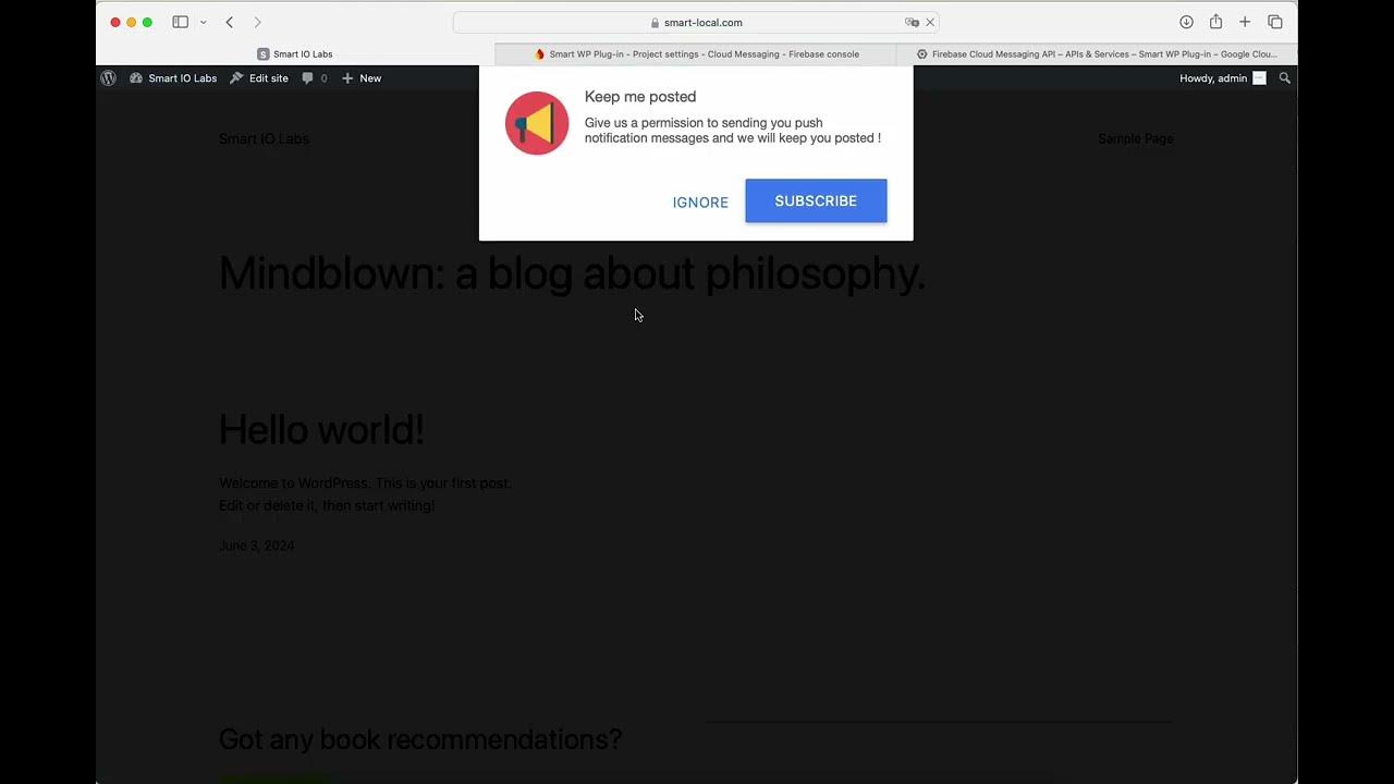 How to setup Smart Push Notification Wordpress Plugin - YouTube