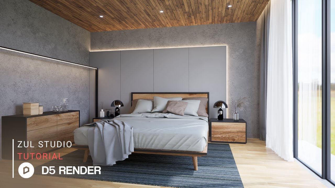 D5 Render realistic interior rendering tutorial | Bedroom 184 - YouTube