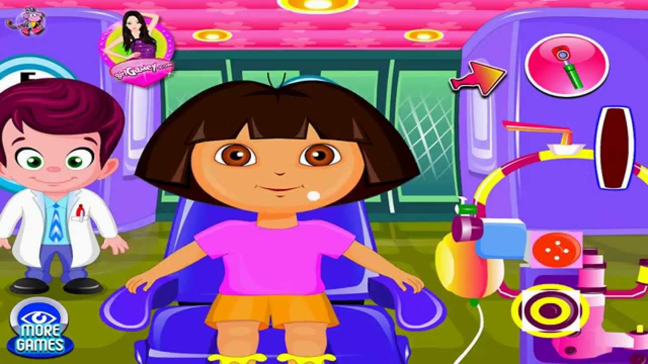 Cute Dora at the Eye Clinic - Dora The Explorer TV Program - Eye Clinic ...