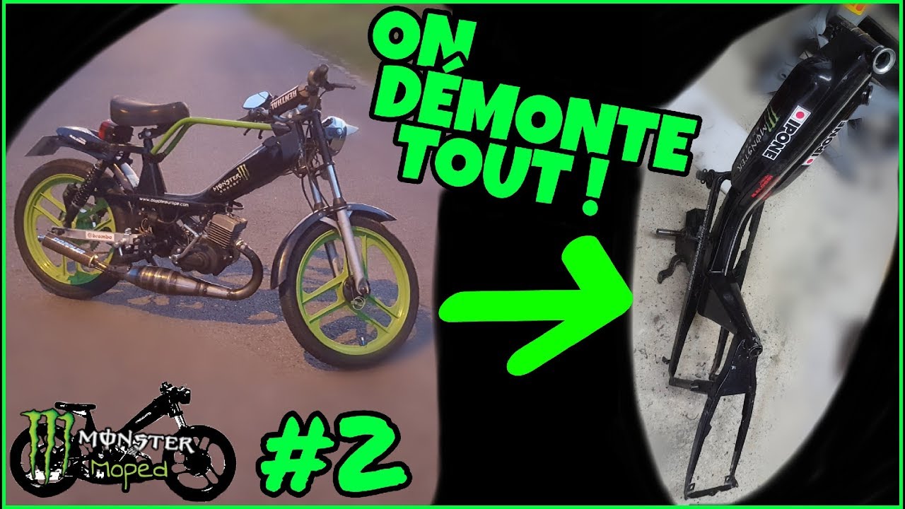 DÉMONTAGE COMPLET MBK 51// Monster Moped #2 - YouTube