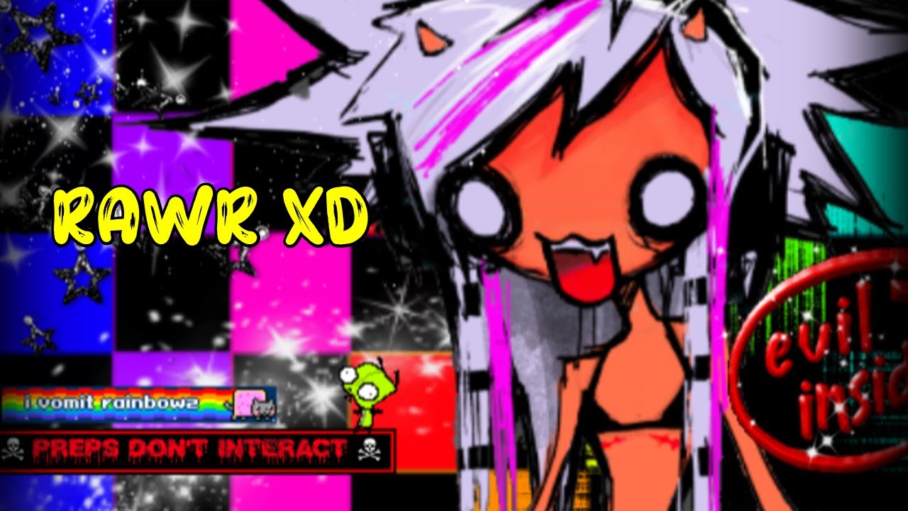 Emo/Scene Style Live2D Vtuber Model [mouth and eye test!] - YouTube