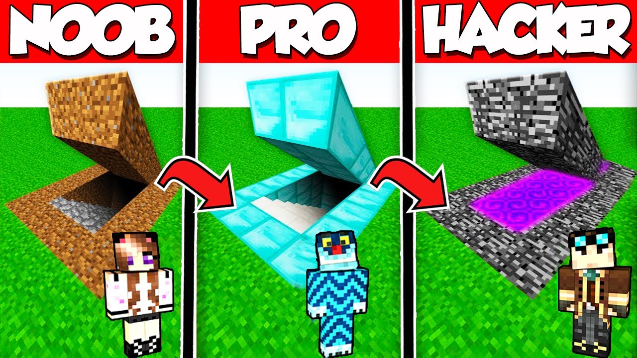 CASA SEGRETA NOOB CONTRO HACKER SU MINECRAFT!! - YouTube