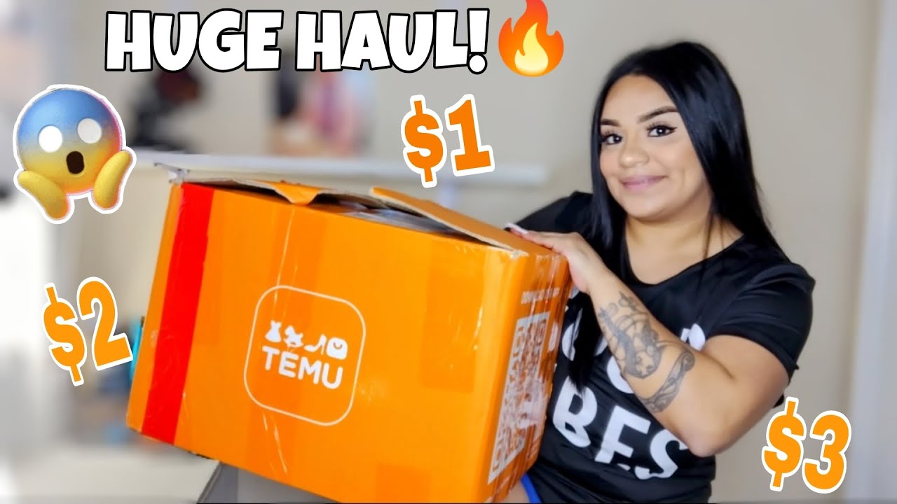 HUGE TEMU HAUL!! EVERYTHING IS SO CHEAP!!😱 Household, Nails, Clothes ...
