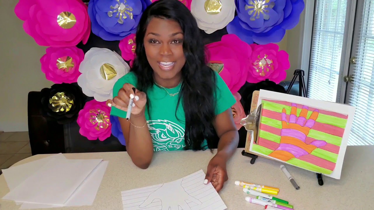 3D Hand Art Lesson - YouTube