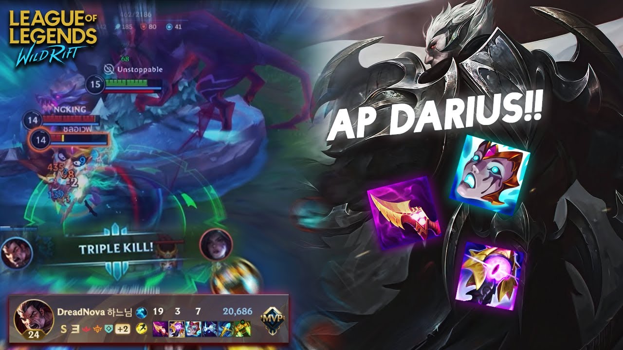 FULL AP DARIUS IS WILD | AGGRESSIVE 19 KILLS | WILDRIFT - YouTube
