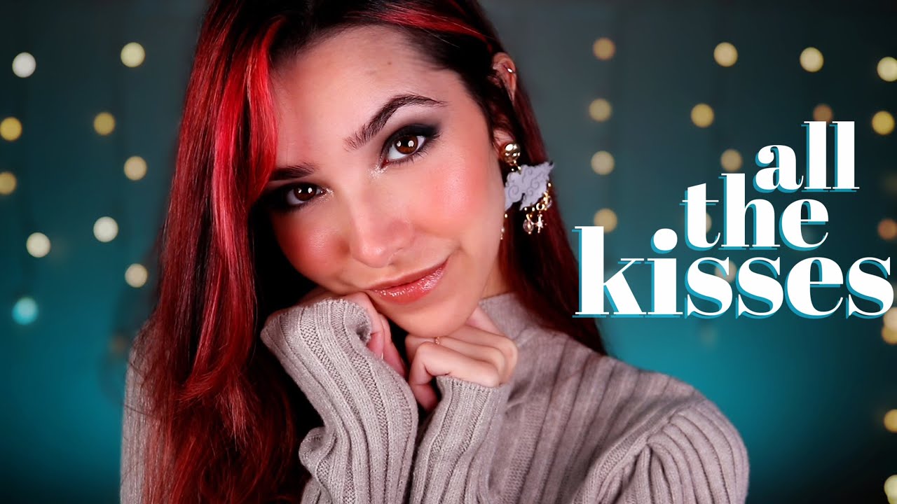 ASMR All the Lovely Kisses & Face Brushing For You! 💙 - YouTube