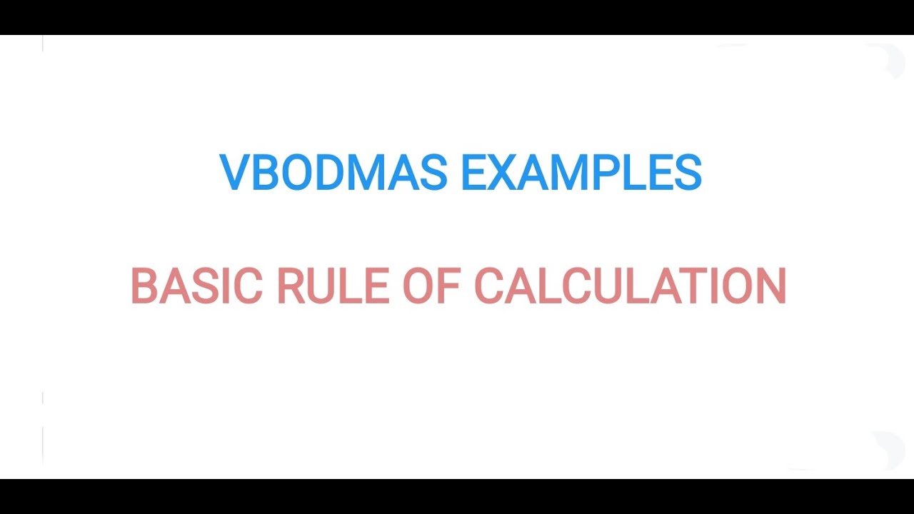 BASIC CALCULATION RULES EXAMPLES YouTube basic-calculation-rules-examples-youtube