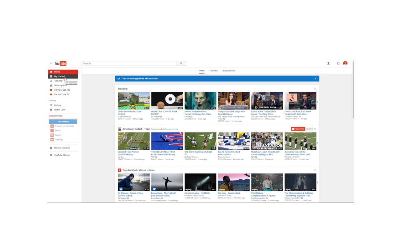 How to make a Google/YouTube account and upload it - YouTube