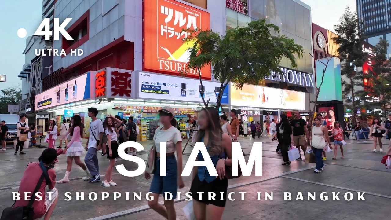 [4K] Walking around Siam Area in Bangkok | Most Famous Shopping ...