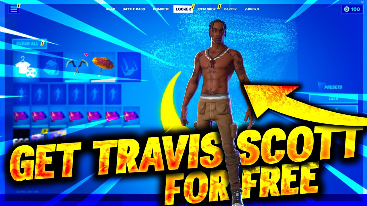 HOW TO GET THE OG DELETED TRAVIS SCOTT SKIN FOR FREE IN FORTNITE (HXD ...