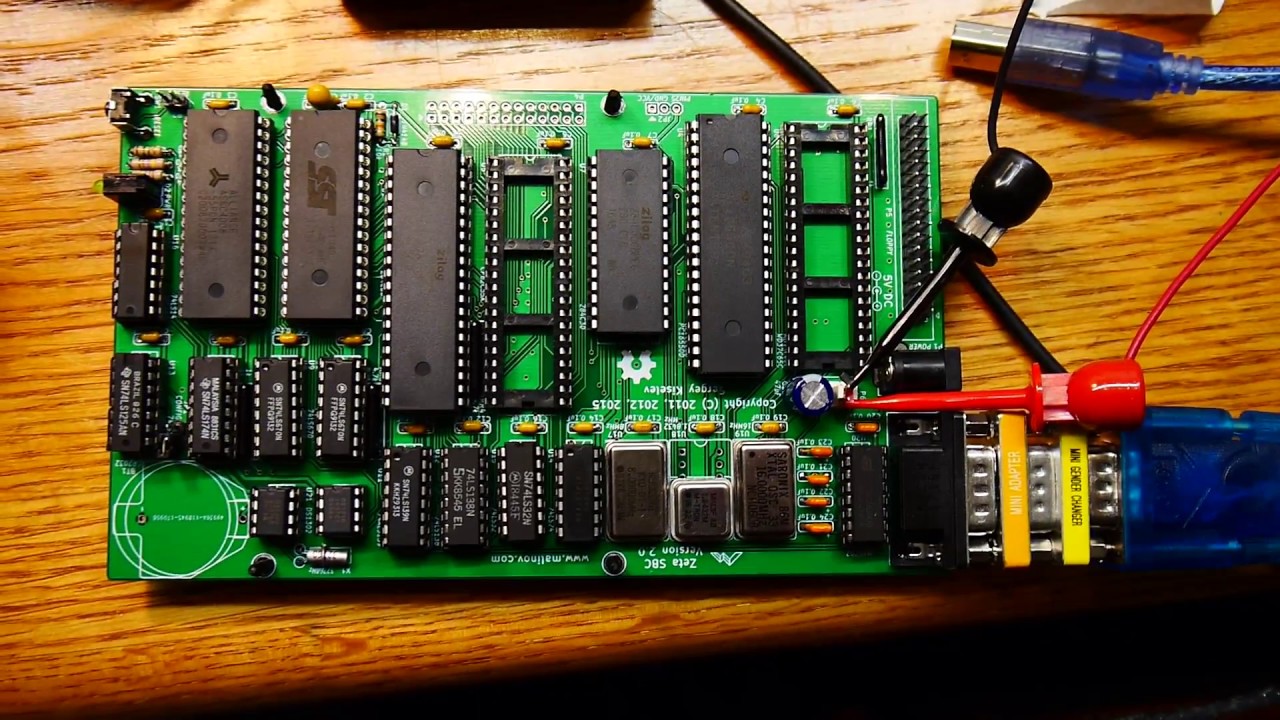 #133 Zeta SBC Z80 computer complete - YouTube