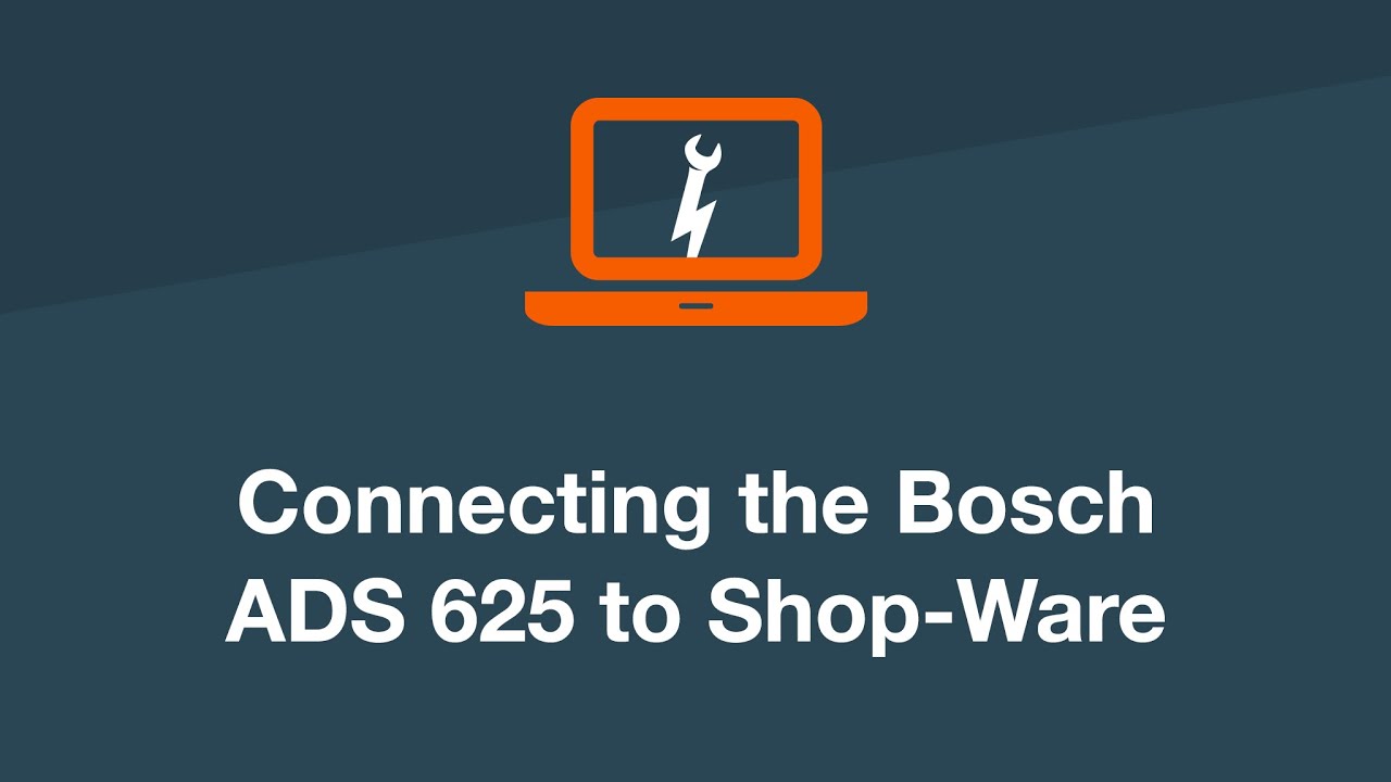 Shop-Ware Webinar: Bosch ADS 625 - YouTube