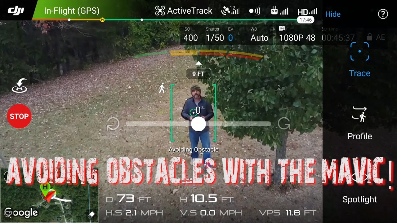 DJI MAVIC ACTIVE TRACK with OBSTACLE AVOIDANCE - YouTube