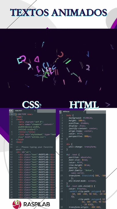 #shorts Textos animados CSS. Más Animaciones en el link de la descripción🔥 #css #html # ...