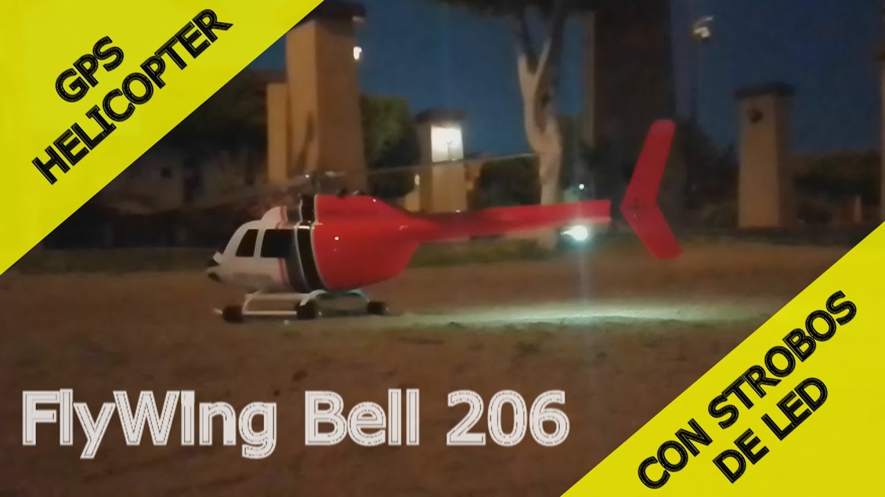 FLYWING BELL 206 CON STROBOS LED - YouTube